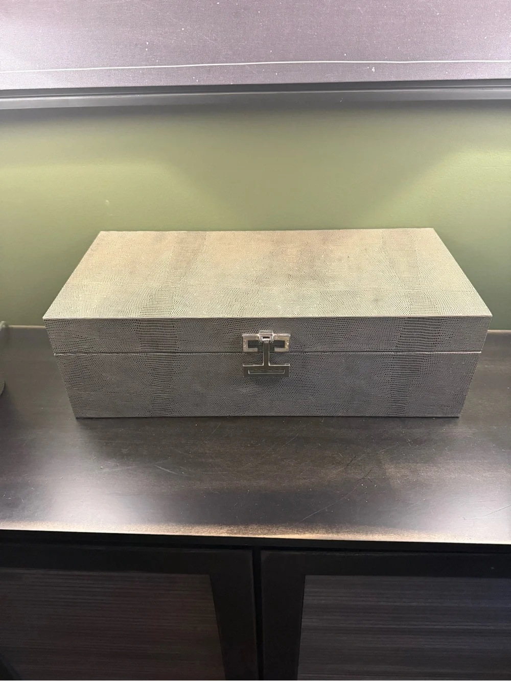 Accents | Modern Gray Table Lamps And Matching Storagedisplay Box With ...